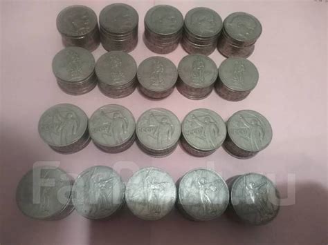 200 штук Юбилейных рублей СССР, 4 разновидности - СССР 1917-1991 г. во ...