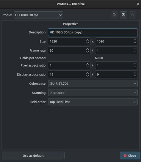 General Settings Kdenlive Manual Documentation