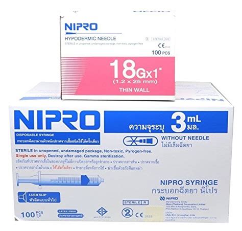 Buy Syringe Wit Hout Needle Syringe Cc Luer Slip Tip Sterile Pieces NIPRO HYPODERMIC