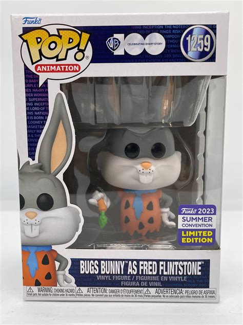 Looney Tunes Bugs Bunny As Fred Flintstone Warner Bros 100th Anniver