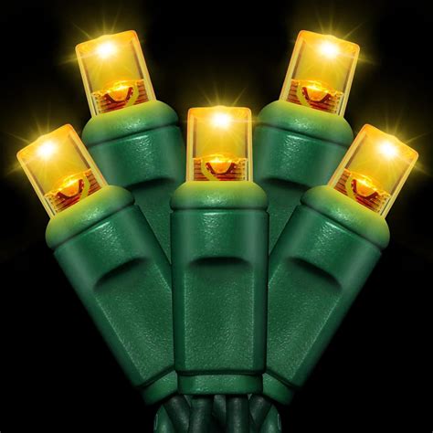 Luces LED Amarillas De Navidad De 25 Pies 50 Unidades Luces De