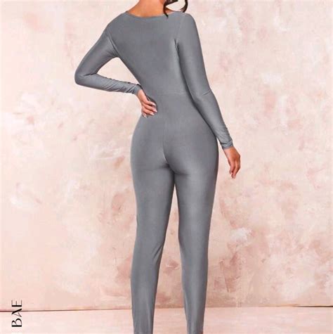 Jumpsuits Grey Womens Fashion Dresses And Sets Jumpsuits On Carousell
