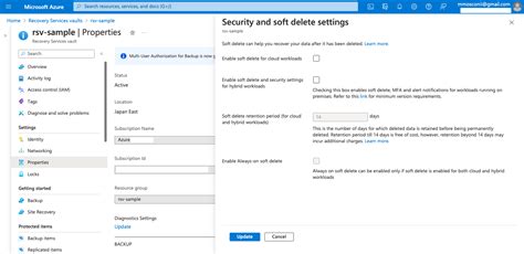 Cloud Azure Recovery Services Vaults