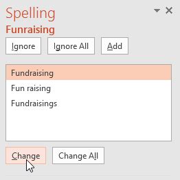 PowerPoint Checking Spelling And Grammar