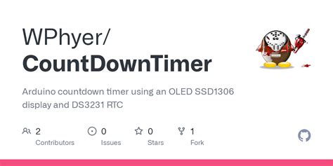 Github Wphyercountdowntimer Arduino Countdown Timer Using An Oled