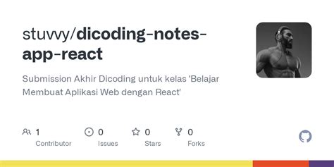 Github Stuvvydicoding Notes App React Submission Akhir Dicoding