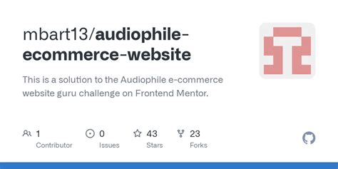 Github Mbart Audiophile Ecommerce Website This Is A Solution To