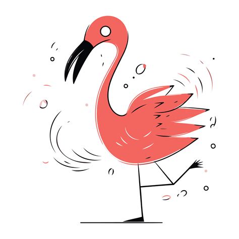 Flamingo Vector Illustration Hand Drawn Doodle Style 32915256 Vector