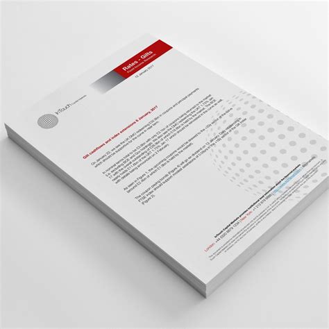 Research Report Design Simple Clear Header Footer Stationery Contest