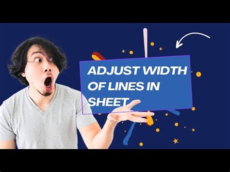 How To Adjust Width Of Line YouTube