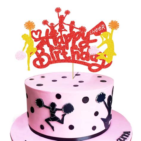 Buy Cheerleading Cake Topper Cheerleader Birthday Party Decoration