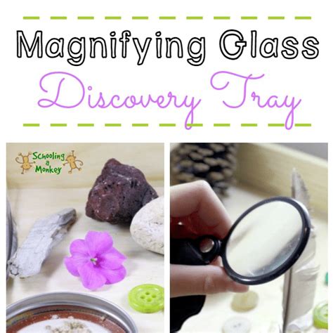 No Prep Exciting Magnifying Glass Discovery Tray For Preschoolers