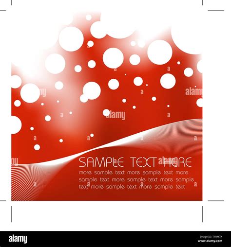 Abstract Red Background With Sample Text Stock Vector Image Art Alamy