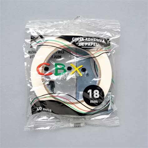 Cinta De Papel Enmascarar Marca Cbx De 18mm X 40 Metros MercadoLibre