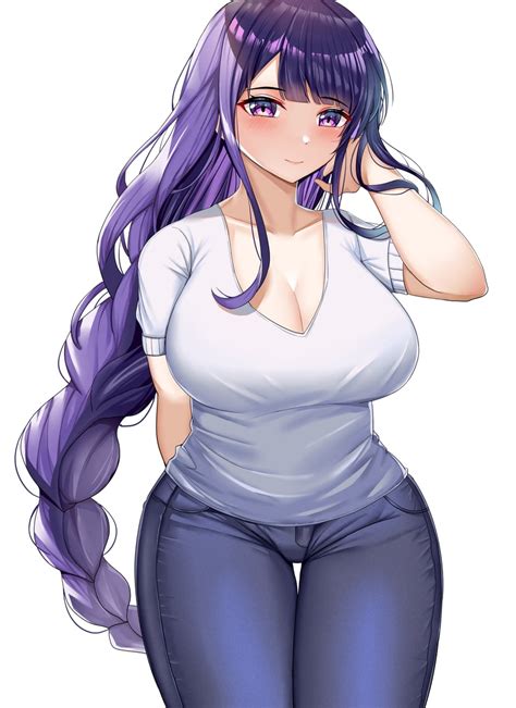 Raiden Shogun Genshin Impact Drawn By She Taizi Danbooru