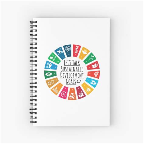 Cuaderno De Espiral Hablemos De Los ODS Logotipo De Los Objetivos
