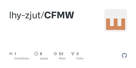 Github Lhy Zjut Cfmw