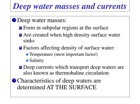 PPT Chapter VII Ocean Circulation PowerPoint Presentation Free