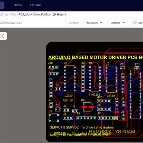 Arduino Based Motor Driver Pcb Module For Robotics