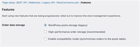High Performance Order Storage Documentation Woocommerce