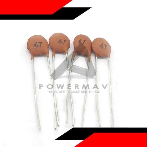 4pcs 47pf Ceramic Capacitor Powermav Electronics Store