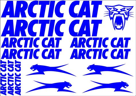 Arctic Cat Stickers Decals Set For Helmet Snowmobile Cars Windows