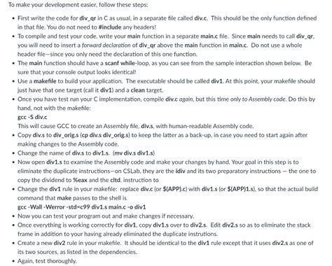 Solved Both Integer Division And Modulo In C Get Translated
