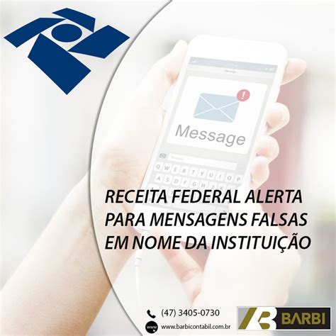 Receita Federal Alerta Para Mensagens Falsas Em Nome Da InstituiÇÃo