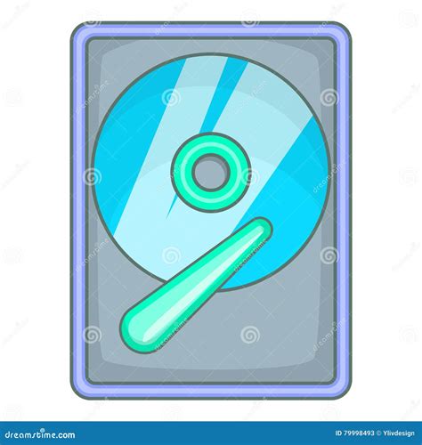Hard Drive Disk Icon Cartoon Style Stock Vector Illustration Of