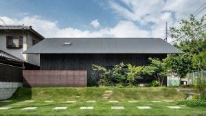 Slow Uses Charred Wood To Clad Hut Like Home In Japan