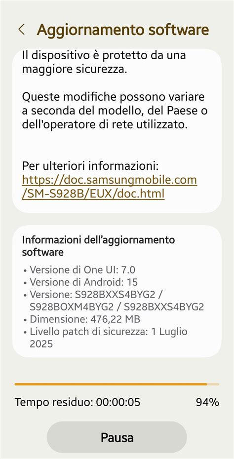 Aggiornamento Patch Di Sicurezza Luglio Samsung Community