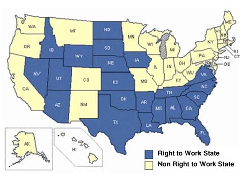 Right To Work States Download Scientific Diagram