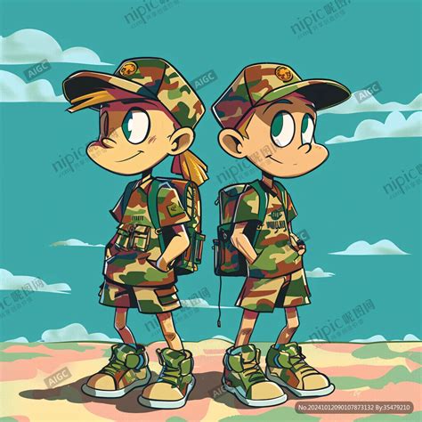 Ai创作图军训图片 卡通军装人物 卡通兵哥 手绘卡通边防 特种兵卡通 巡山员卡通 野战游戏卡通形象 卡通得意小兵 卡通敬礼学生 卡通小记者 手绘新生军训 北部战区卡通元素 卡通敬礼的学生