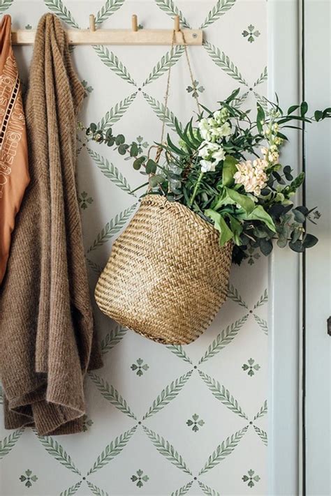 Blomstermala Leaf Trellis Wallpaper Green White Galerie 51024 In 2023