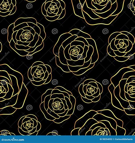 Two Roses Outline Silhouette Vector Illustration Black And White