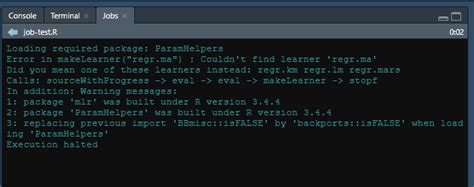 R Mlr Not Registering Learner In Rstudio Job Stack Overflow