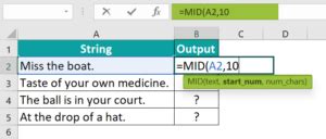 Mid Excel Function Formula Examples How To Use