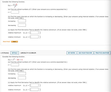 Solved Consider The Following Function X 6 F X A Chegg