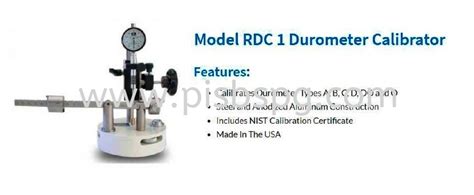 Model Rdc1 Durometer Calibrator Durometer And Shore Hardness Hardness