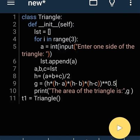 Esakki Raja On Linkedin Area Of Triangle Formula In Python 🖥