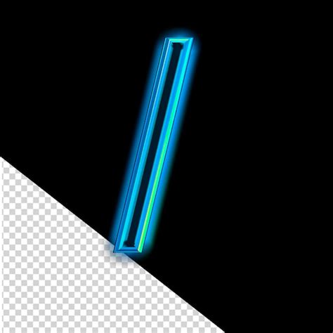Premium Psd Blue Symbol With Glow