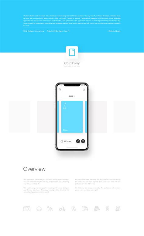Card Diary Ios App Behance