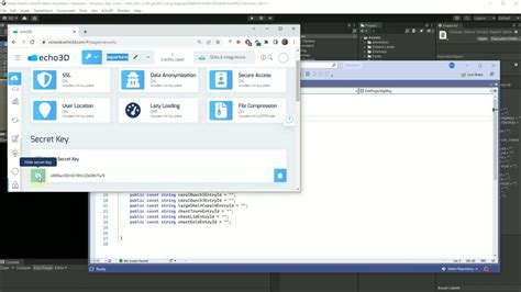 how to use the webgl x echo3d sdk for unity youtube
