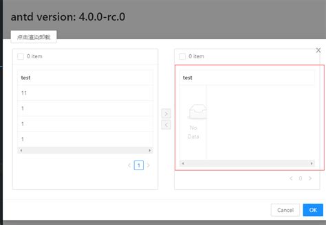 V4 Table在transfer中的问题 · Issue 20743 · Ant Designant Design · Github