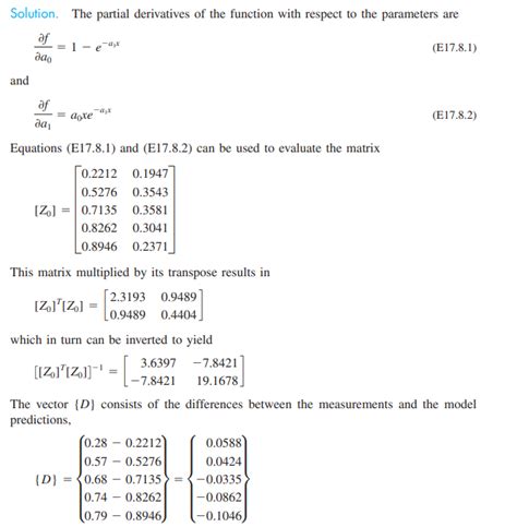 Need Help On A Numerical Methods Homework Nonlinear Regression Mathematics Stack Exchange