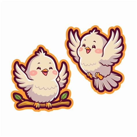 Cute Bird Premium Vector