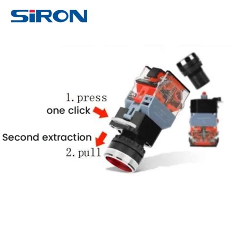 Siron H012 C Momentary Pulsadores 22mm Push Button Screw Terminal Plastic Flat Switch Self
