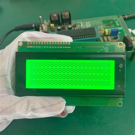 6 o′clock stn negative 5v 20x4 character lcd module with 8 bit