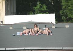 Roof Top Sexy Babes Pics Pics