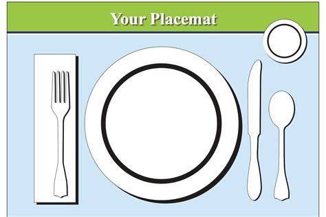 Printable Placemat For Learning How To Set The Table — Emily Post